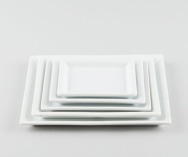 white square plates